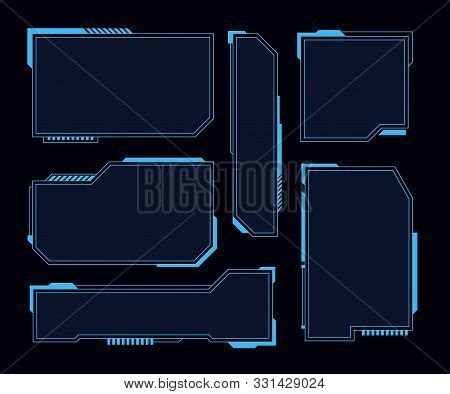 Hud Frames Vector Photo Free Trial Bigstock