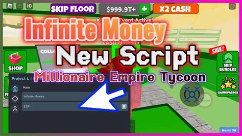 Millionaire Empire Tycoon New Script Inf Money Script Roblox Fast