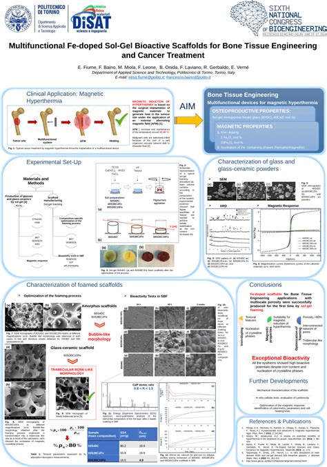 Pdf Multifunctional Fe Doped Sol Gel Bioactive Scaffolds For Bone
