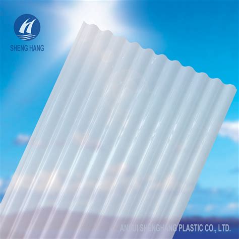 Opal White Corrugated Polycarbonate Plastic Sheet With Uv Coating