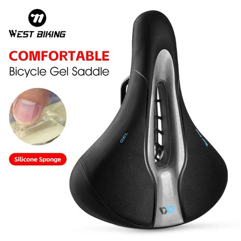 Гелевое амортизирующее сиденье для велосипеда WEST BIKING | AliExpress