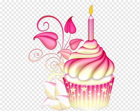 핑크 생일 케이크 만화 자유형 생일 케이크 Png Pngwing