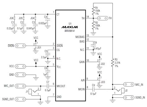 Max9814evkit Mic Amp 2 7 ~ 5 5v In