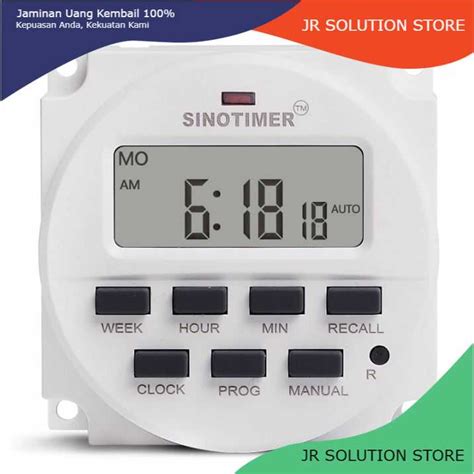 Jual Promo Sinotimer Programmable Timer Switch Relay 220v Ac Tm618n 2