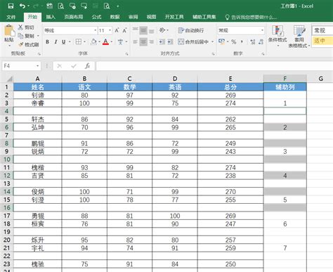 excel中隔行插入空行的思路和操作方法 正数办公