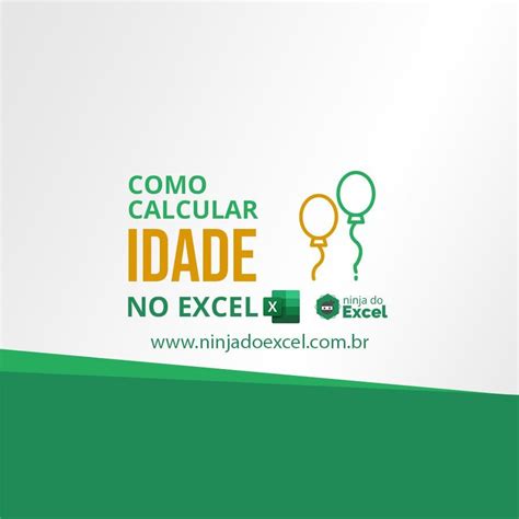 Como Calcular Idade No Excel Ninja Do Excel