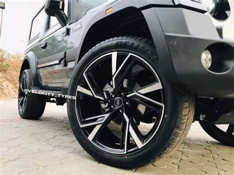 Mahindra Thar Looks Ravishing With Giant 22 Inch Alloy Wheels
