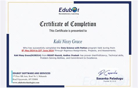 I Am Thrilled To Announce That I Have Successfully Completed My