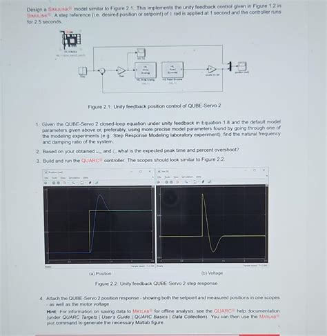 Solved Design A Simulink Model Similar To Figure 21 This