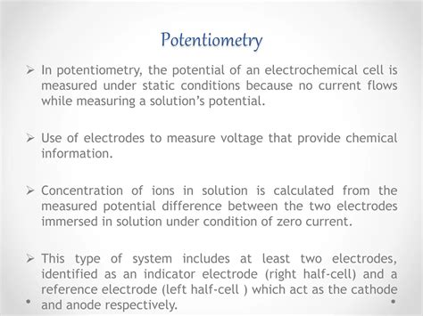 Potentiometry And Ion Selective Electrode Pptx
