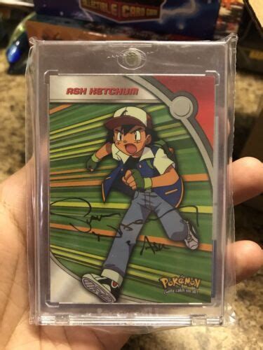 Pokémon Ash ketchum card signed