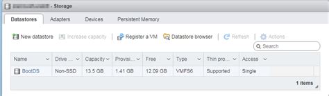 Creating A Datastore On Your ESXi USB Boot Drive