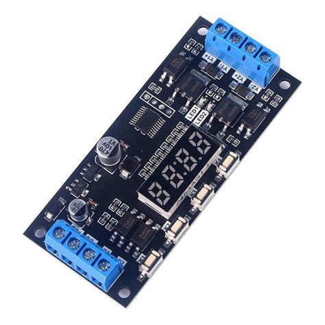 MOS LED Digital Time Relay Trigger DC 12V 24V Dual Way High Power Switch Circuit Board Timing
