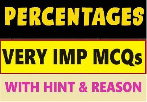 Percentage Class 8 Mcqs Rs Aggarwal Exe 6c Goyal Brothers Icse Maths Solutions Icsehelp