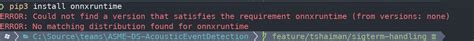 Could Not Install Onnxruntime Using Pip Install On Windows 10 · Issue