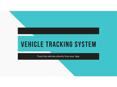 Vehicle Tracking System Pptx