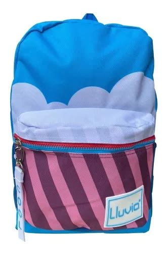 Mochila De Nubes Marca Lluvia Escolar Juvenil Azul Mercadolibre