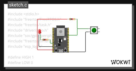 Push Button Wokwi Esp32 Stm32 Arduino Simulator Push Button Wokwi Esp32 Stm32 Arduino Simulator