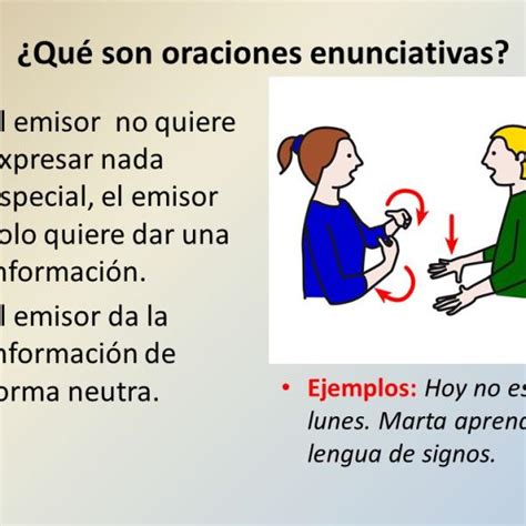 Oraciones Enunciativas Definición Y Ejemplos