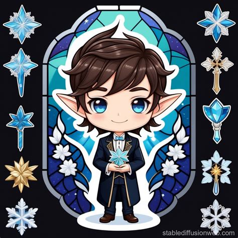 Elegant Elf Wizards Night Walk In Church Stable Diffusion Online