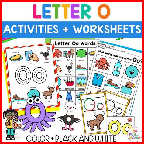 Letter O Activities Worksheets Pack