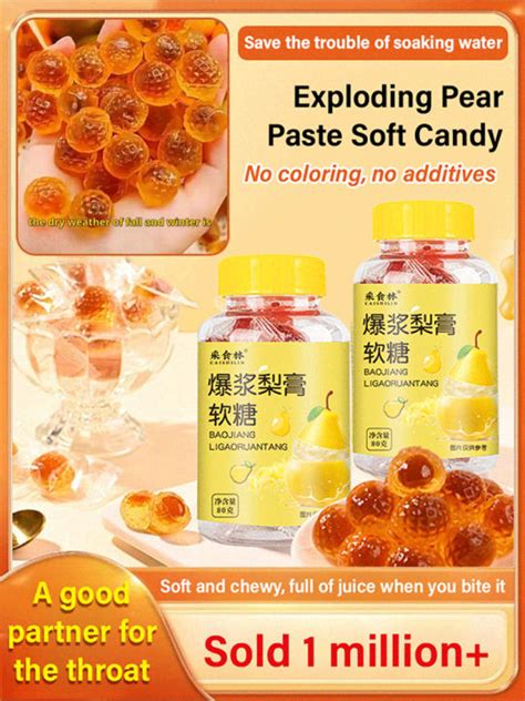 Pear Paste Gummy Candy Pear Paste Gummy For Soothing Throat And Lungs Lazada Ph