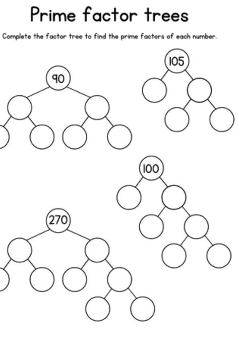 Complete The Factor Tree To Find The Prime Studyx
