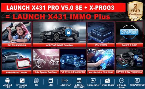 Launch X431 PRO SE V5 0 Launch X PROG3 Programmer Auto Tools SA