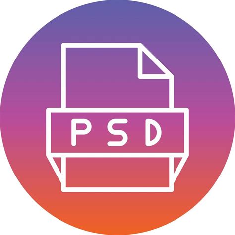 Psd File Format Icon 15692178 Vector Art At Vecteezy