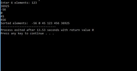 C Program For QUICK Sort In Ascending Order