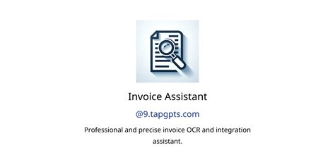 Invoice Assistant Gpts Features And Functions Examples And Prompts Gpt Store