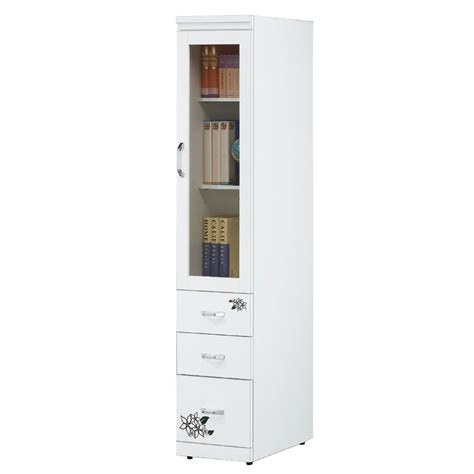 品家居 多倫多13尺單門三抽書櫃 39x42x195cm免組 書櫃置物櫃 寬15~45cm Yahoo奇摩購物中心