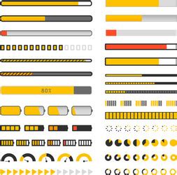 Cloud Uploading Progress Bar Royalty Free Vector Image