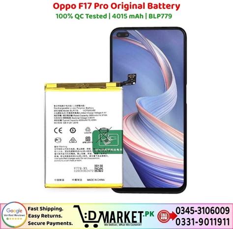 Oppo F Pro Original Battery Price In Pakistan Fast Secure