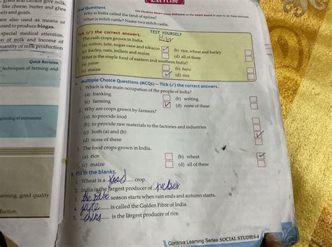 Multiple Choice Questions MCQs Tick σ the correct answers Filo