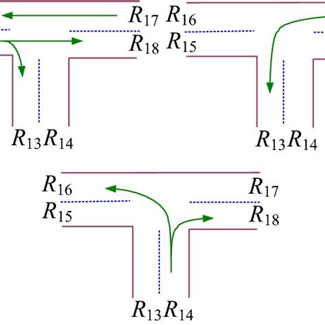 Schematic Diagram Of Four Way Intersection Download Scientific Diagram