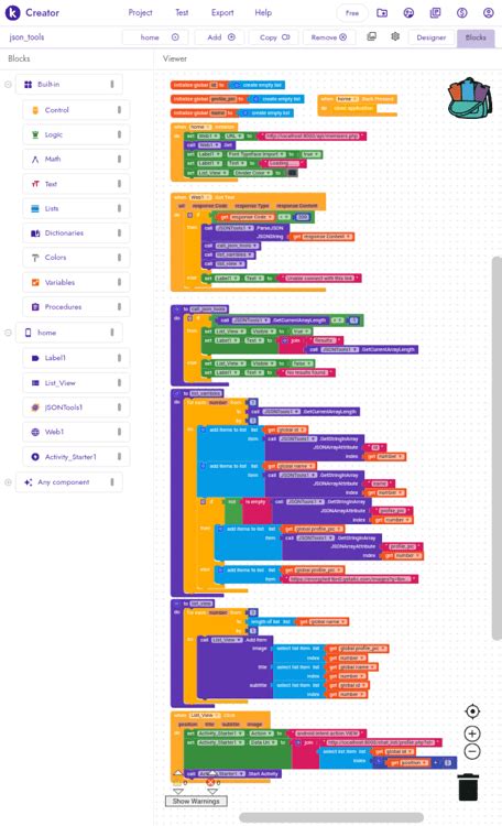 Use Of Json Tools With Inbuilt Listview Open Source Kodular Community
