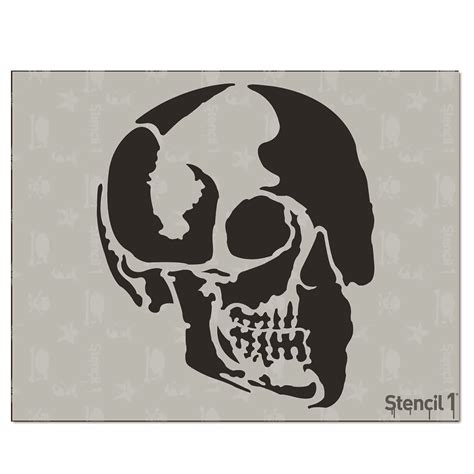 Skull Stencil 85x11 Stencil 1