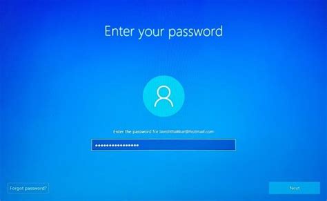 Reset Microsoft Account Password From Login Screen In Windows 11