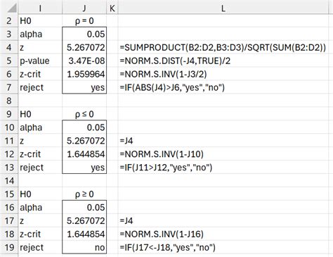 Multi Sample Correlation Test Real Statistics Using Excel