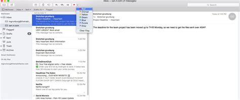 How To Use And Rename The Flags In Mac OS X Apple Mail