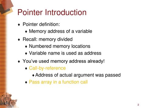 Learning Objectives Pointers Pointer In Function Call Ppt Download