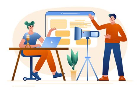 Newspaper Editor Illustration