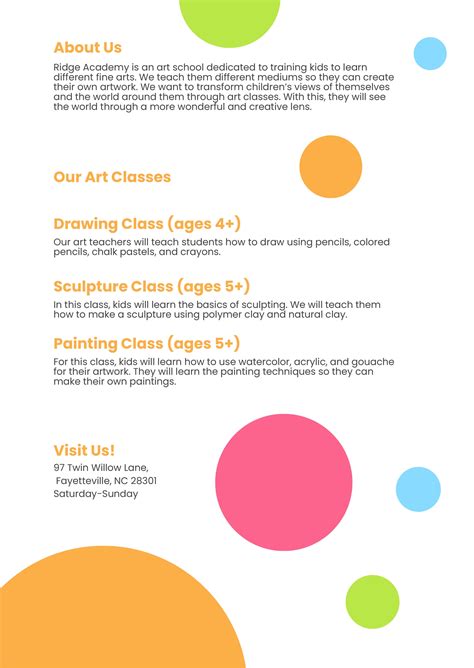 Educational Handout Template