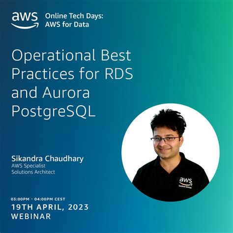 Sikandra Chaudhary On Linkedin Join Us For Online Tech Days Aws For Data On 19th April Where