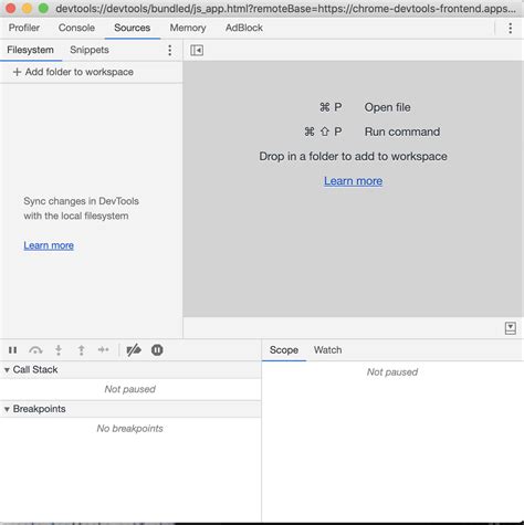 Javascript Debugger Not Working Node Js With Chrome Devtools Stack Overflow