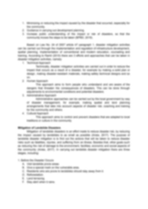 Solution Landslide Mitigation Disaster Studypool