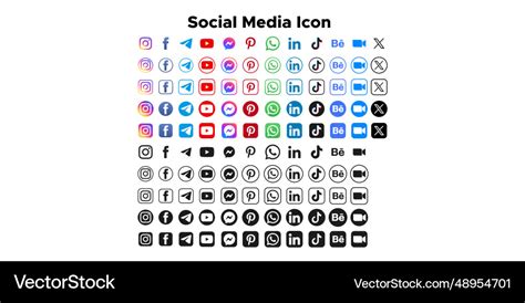 Free Linkedin Facebook Twitter Instagram Icons Vector Images 26