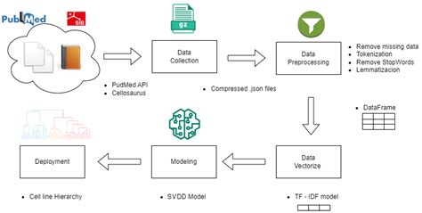 computational representation of cellular lines a text mining approach