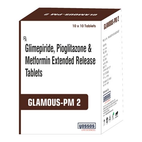 Glimepiride Pioglitazone And Metformin Extended Release Tablets At Best Price In Ahmedabad